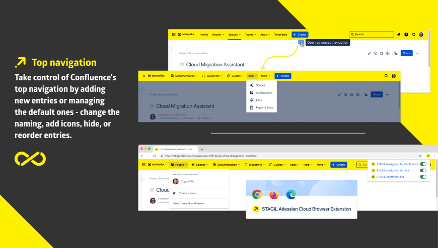 STAGIL Navigation for Confluence – Customize navigation